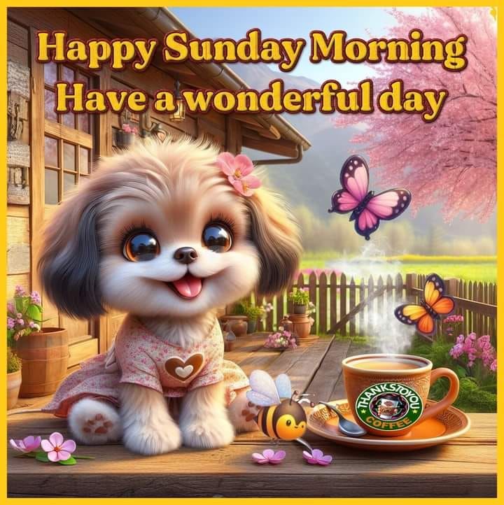 Cute Puppy & Coffee: Happy Sunday Morning Pictures, Photos, and Images ...