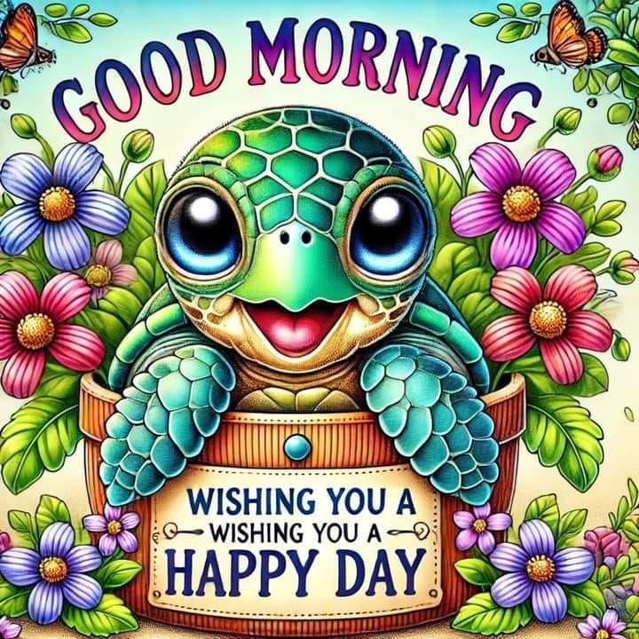 Good Morning Turtle: Wishing You A Happy Day Pictures, Photos, and ...