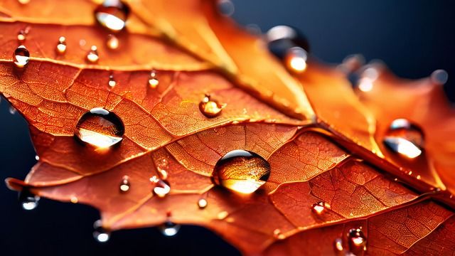 Water Drops On Fall Leaves Pictures, Photos, and Images for Facebook ...