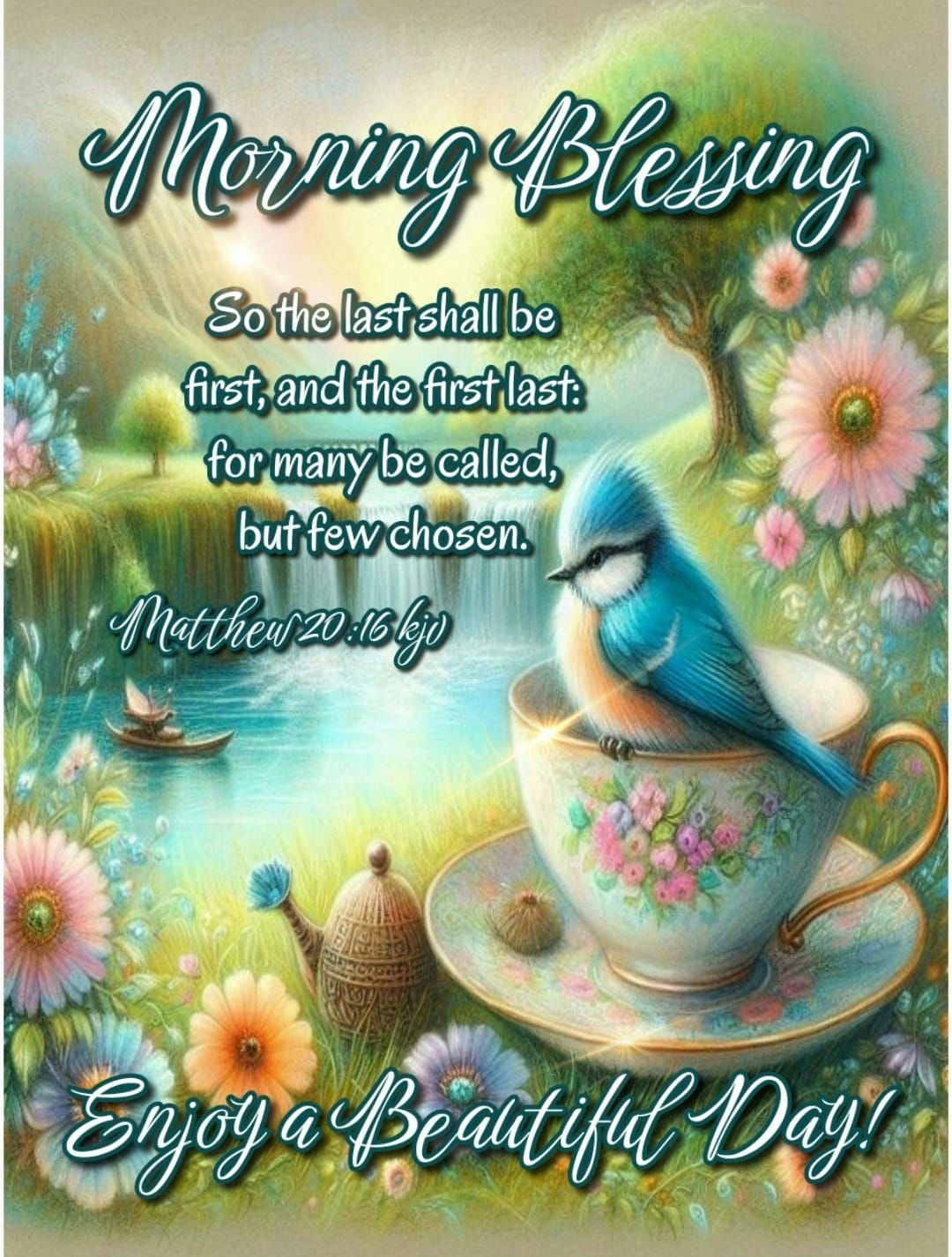 Morning Blessing: So The Last Shall Be First, And The First Last, For ...