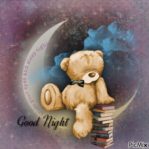 Teddy On Moon - Good Night Pictures, Photos, and Images for Facebook ...