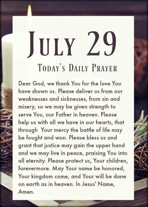 Today's Daily Prayer - July 29 Pictures, Photos, and Images for ...