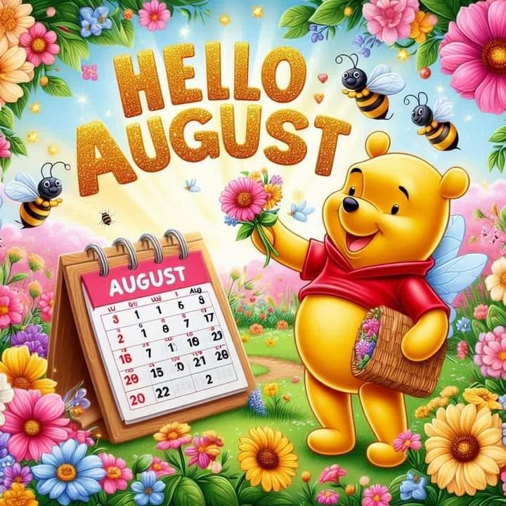 Winnie The Pooh, Hello August Greeting Pictures, Photos, and Images for ...