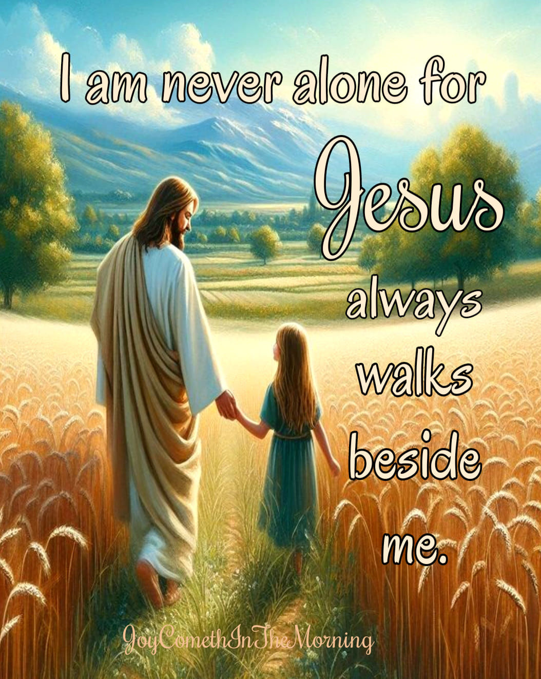 I Am Never Alone For Jesus, Always Walk Beside Me Pictures, Photos, and ...
