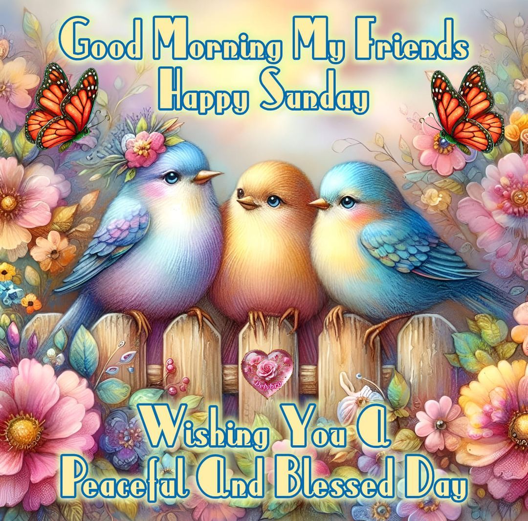 Pretty Birds - Good Morning Happy Sunday My Friends Pictures, Photos ...