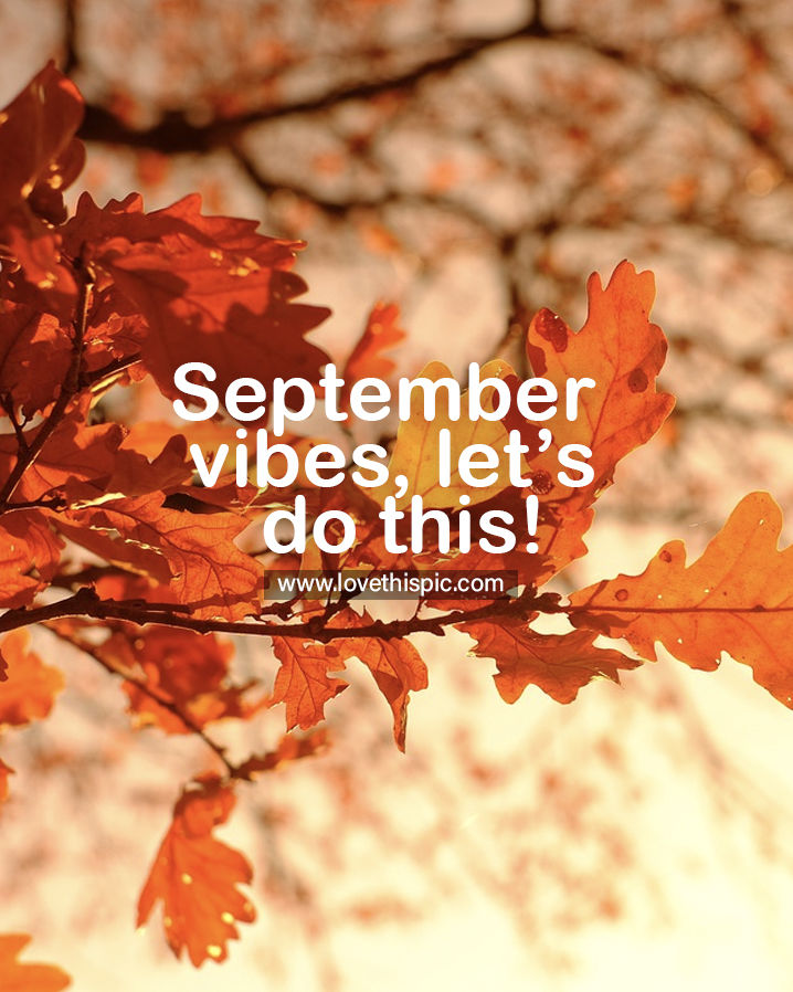 September Vibes, Let’s Do This! Pictures, Photos, and Images for ...