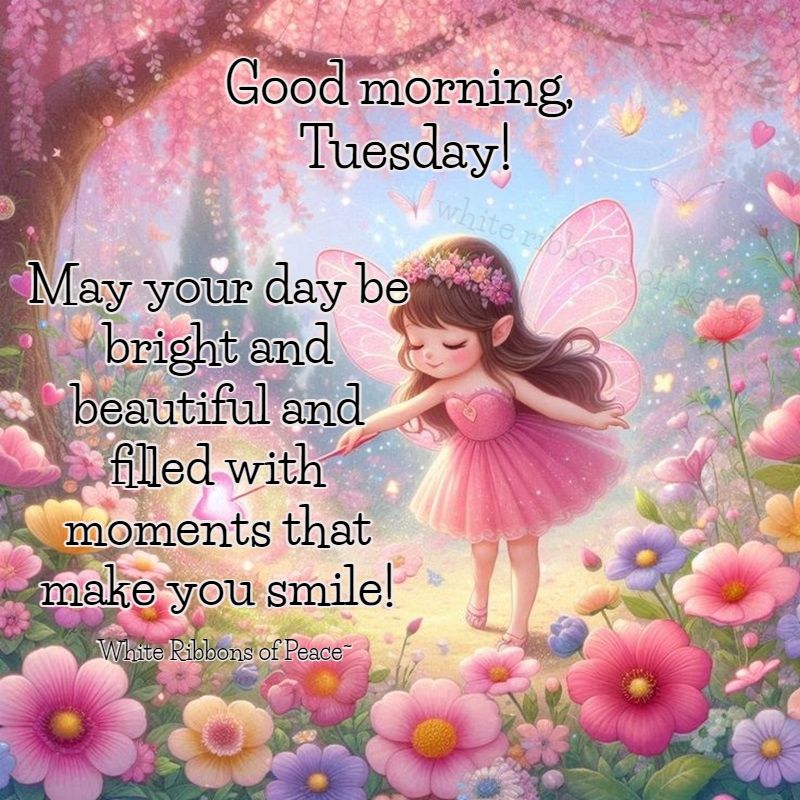 Good Morning Tuesday! May Your Day Be Bright And Beautiful And Filled ...