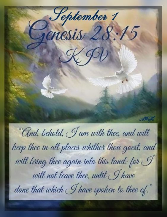 Sepetmber 1 - Genesis 28:15 Quote Pictures, Photos, and Images for ...