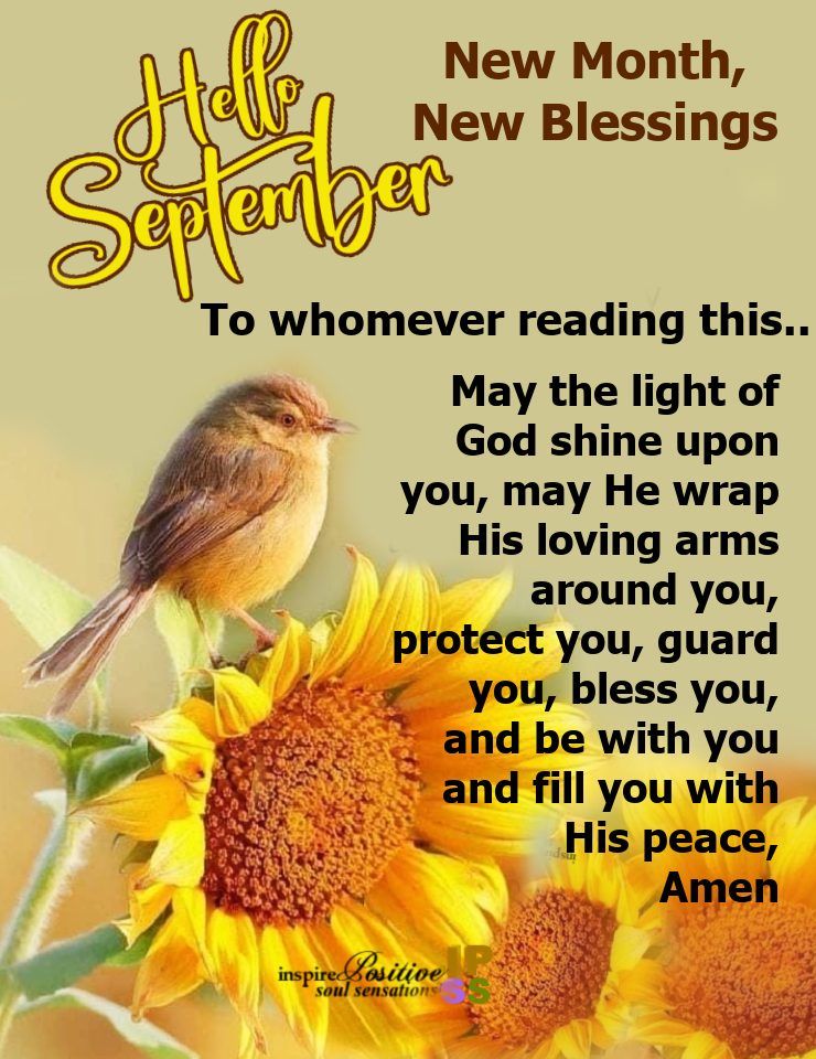 New Month, New Blessings. Hello September Pictures, Photos, and Images ...