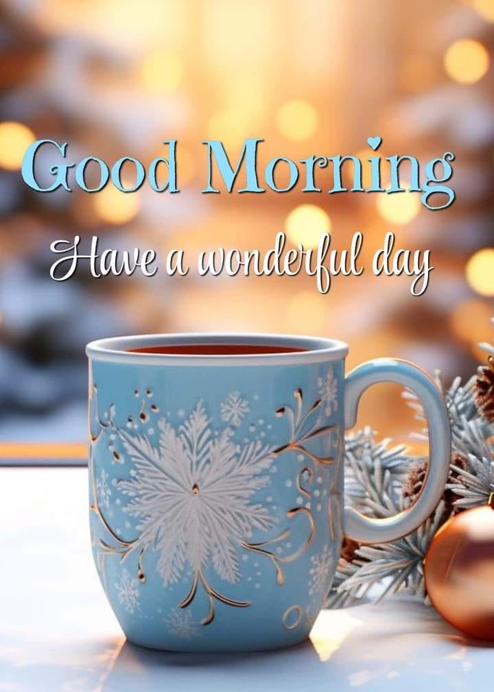 Snowflake Mug - Good Morning, Have A Wonderful Day Pictures, Photos ...