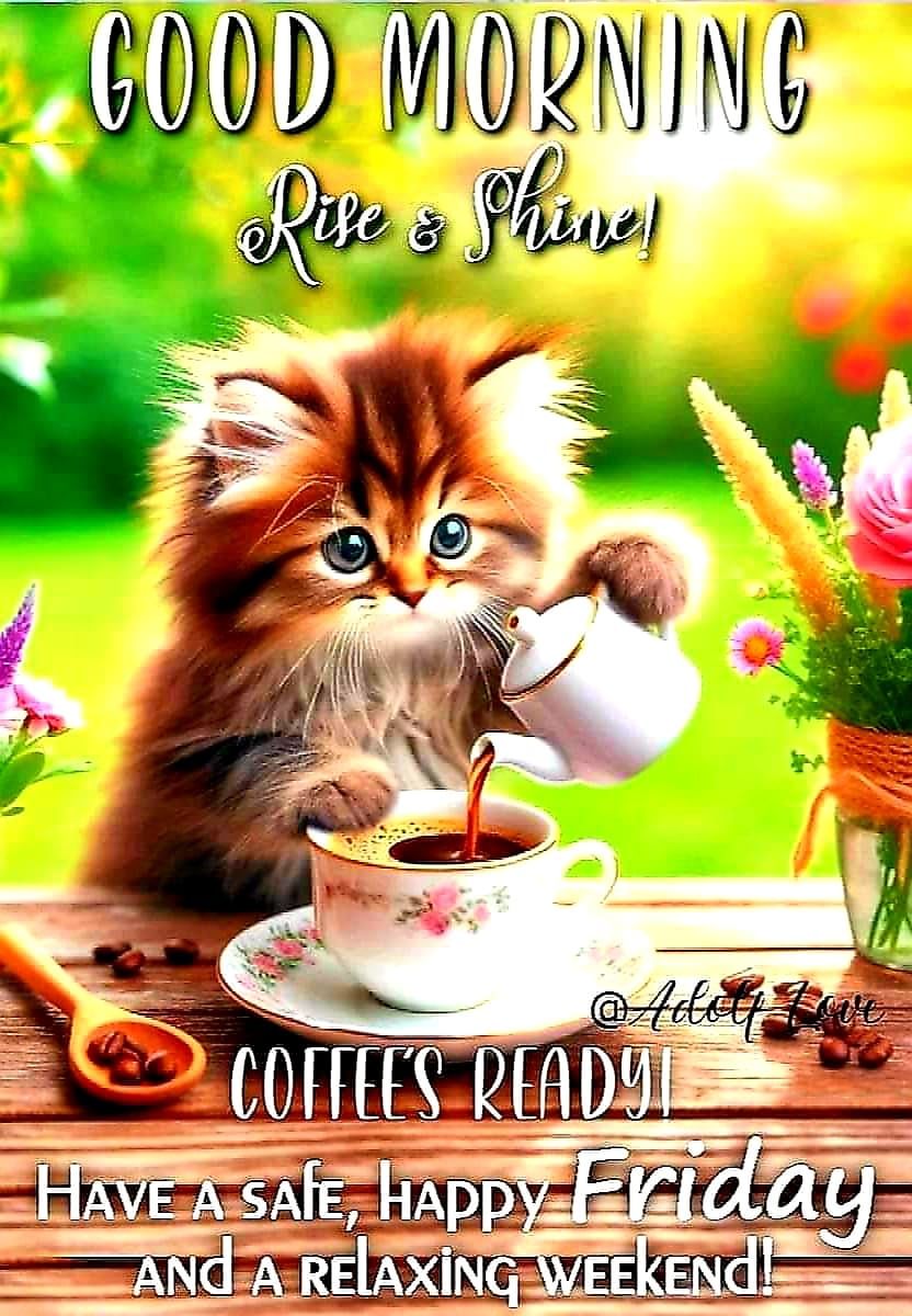 Good Morning, Coffee's Ready! Have A Safe Friday Pictures, Photos, and ...