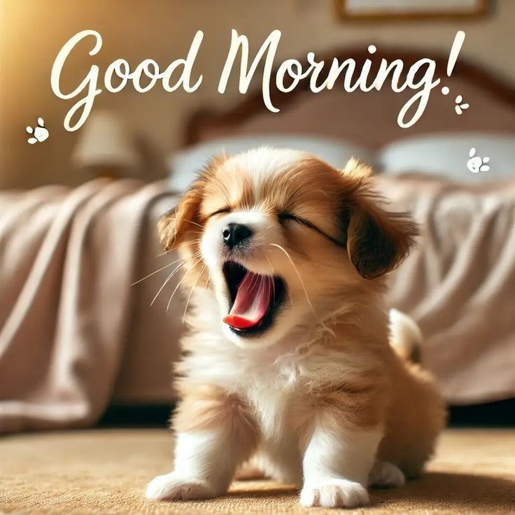 Yawning Puppy: Good Morning! Pictures, Photos, and Images for Facebook ...