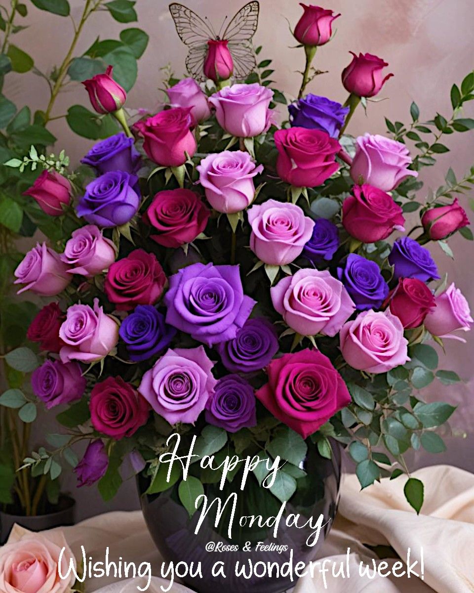 Multi Color Roses - Happy Monday Pictures, Photos, and Images for ...