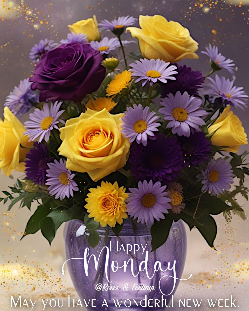 Rose And Daisy Happy Monday Quote Pictures, Photos, and Images for ...