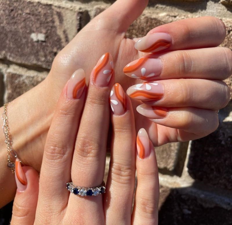 Floral Fall Swirl Nails Pictures, Photos, and Images for Facebook ...