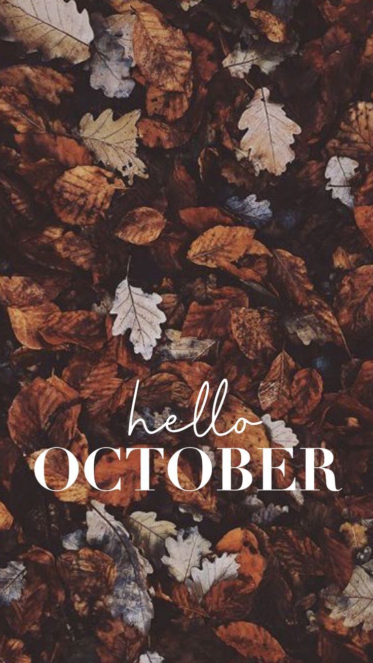Hello October Wallpaper With Fall Leaves Pictures, Photos, and Images ...