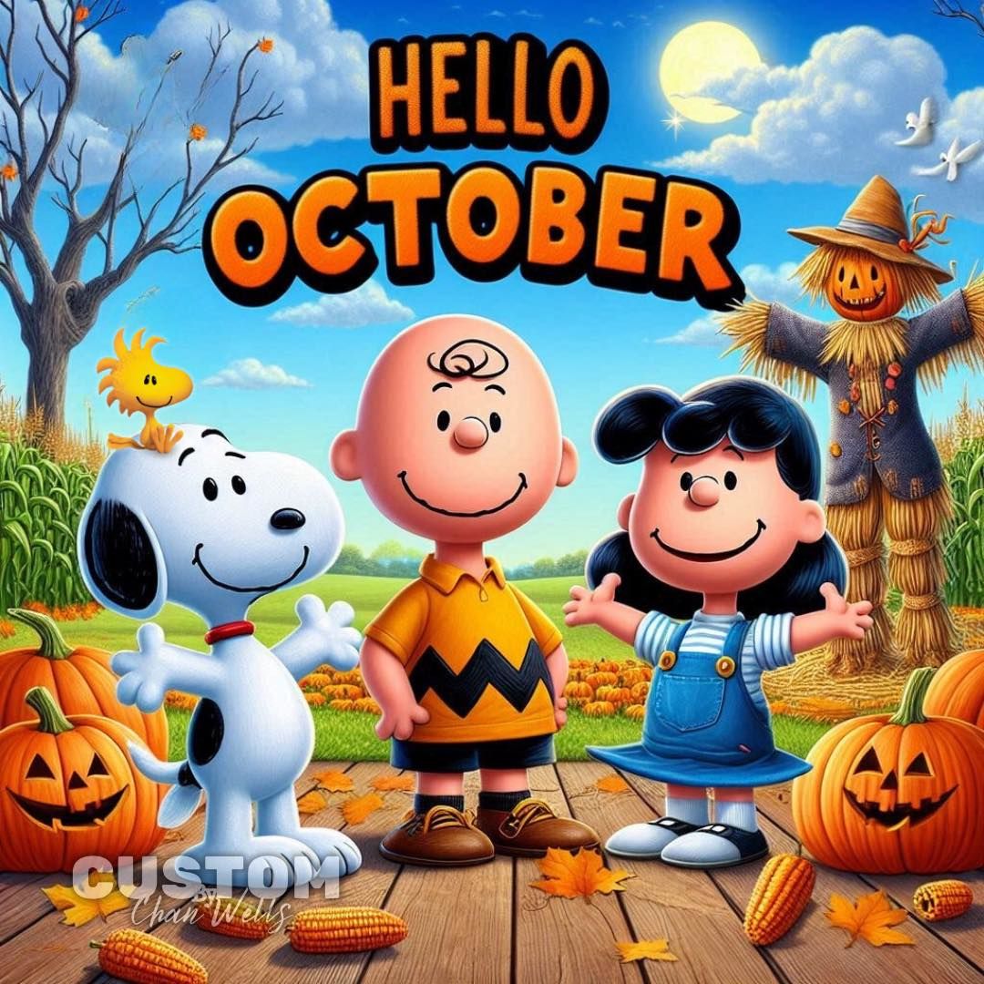 Peanuts Gang Hello October Quote Pictures, Photos, and Images for ...