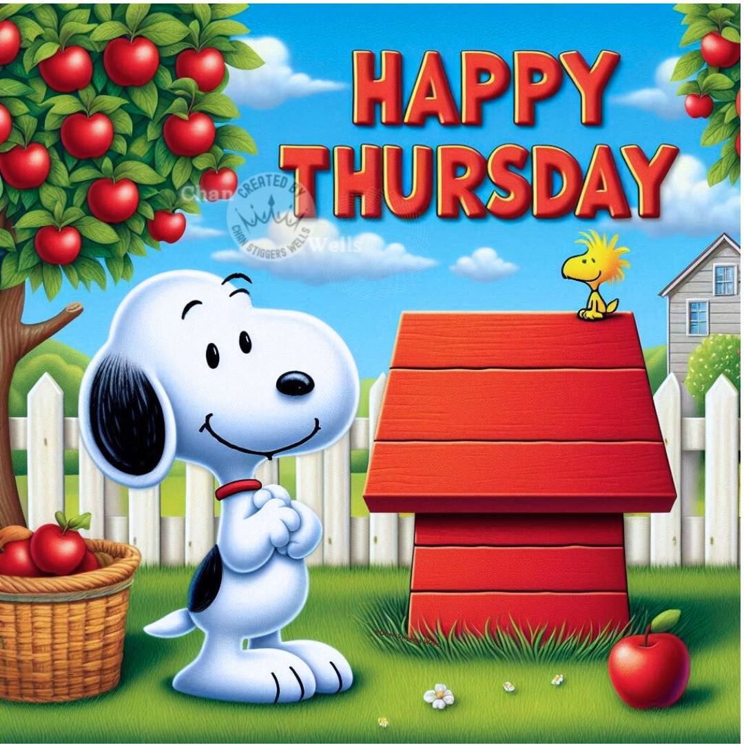 Snoopy Apple Picking - Happy Thursday Pictures, Photos, and Images for ...