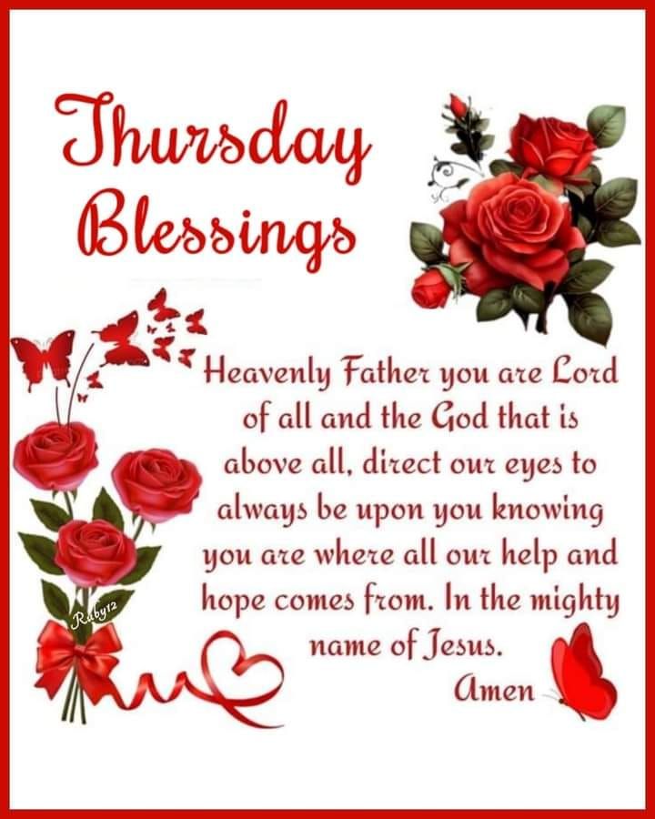 Thursday Blessing To The Heavenly Father Pictures, Photos, and Images ...