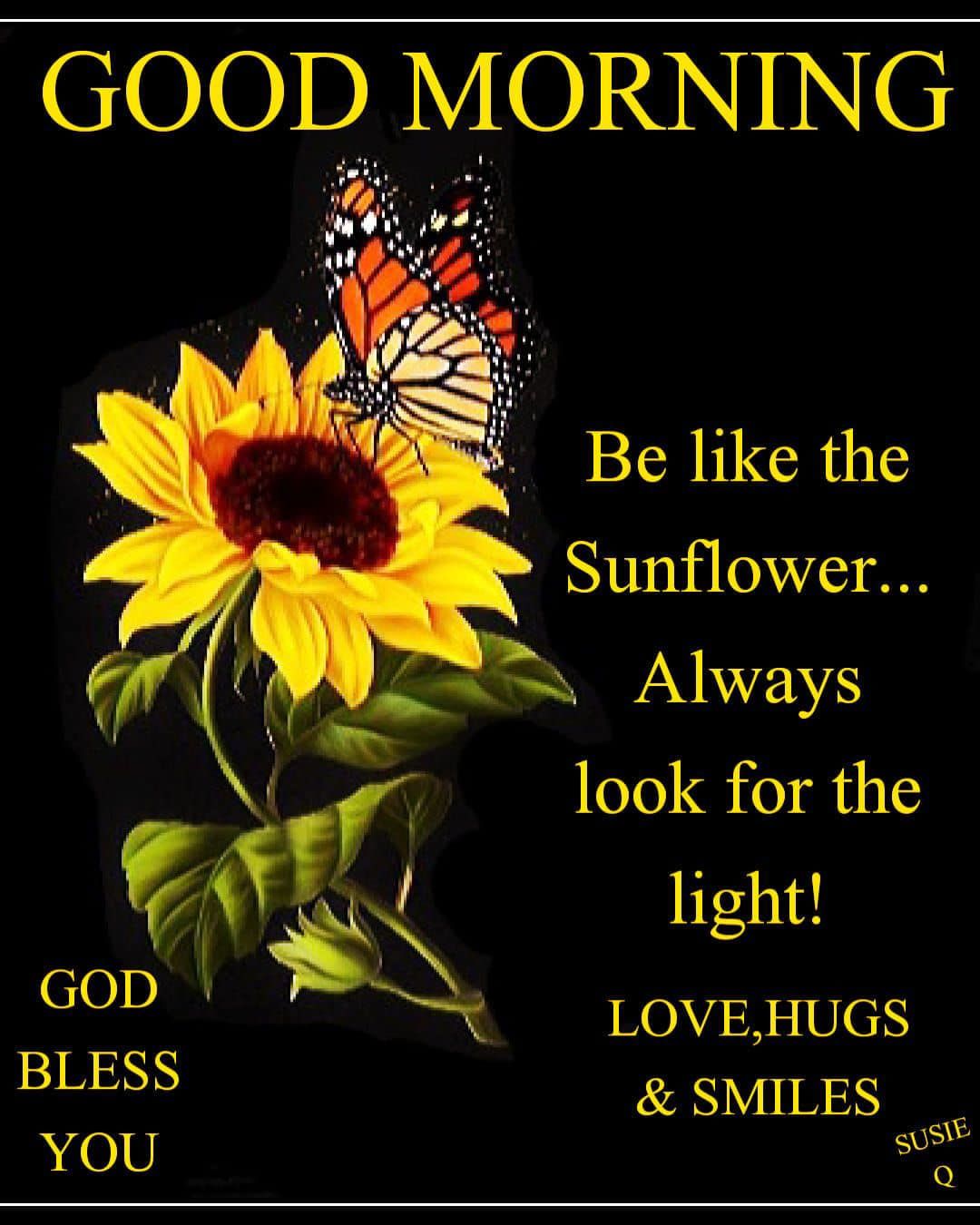 Good Morning. Be Like They Sunflower...always Look For The Light ...