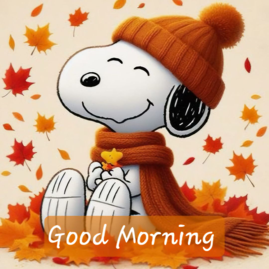 Fall Snoopy Good Morning Quote Pictures, Photos, and Images for ...