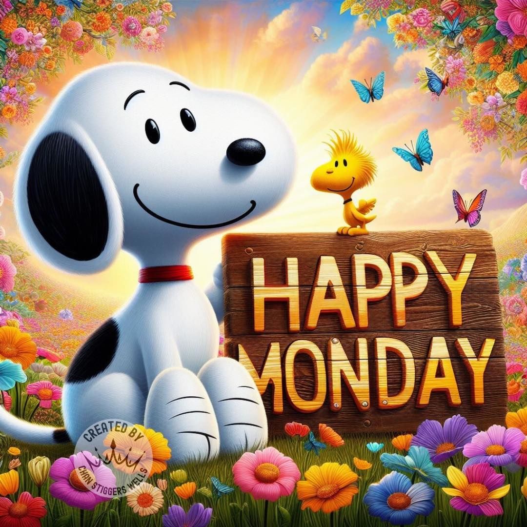 Happy Monday With Snoopy & Woodstock Pictures, Photos, and Images for ...