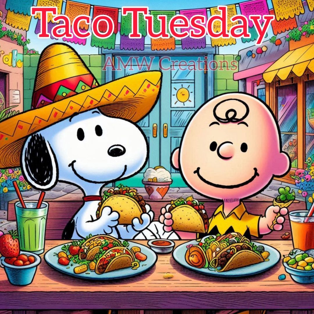 Snoopy And Charlie Brown Taco Tuesday Quote Pictures, Photos, and ...