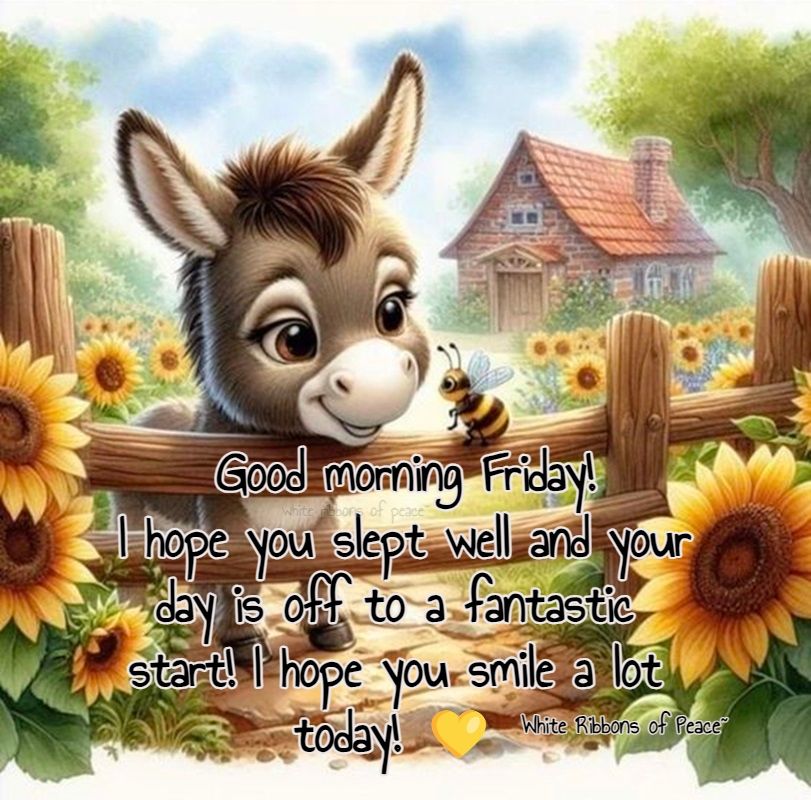 Good Morning Friday! I Hope You Slept Well And Your Day Is Off To A Fantastic Start! I Hope You ...