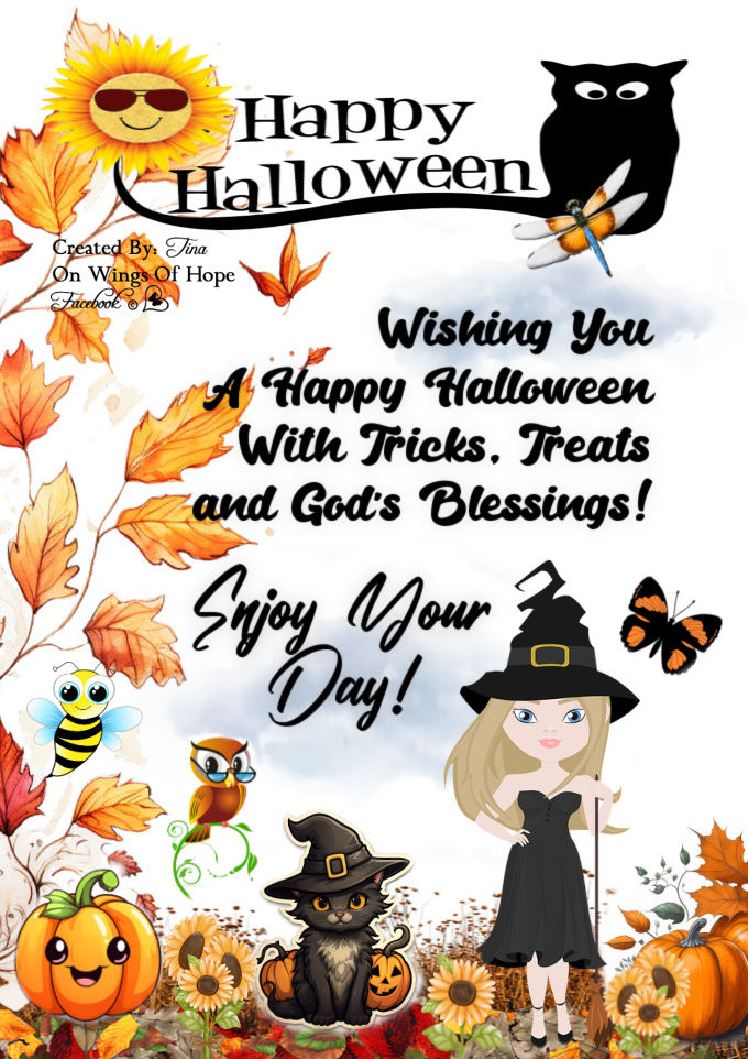 Wishing You Happy Halloween With Tricks, Treats And God's Blessings ...