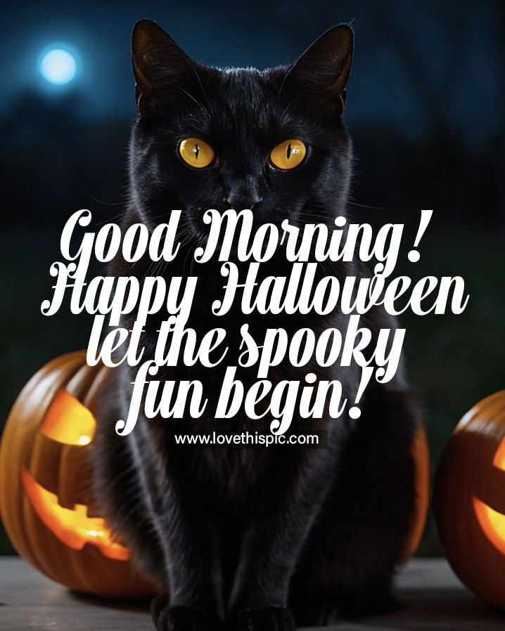 Good Morning! Happy Halloween—let The Spooky Fun Begin! Pictures ...