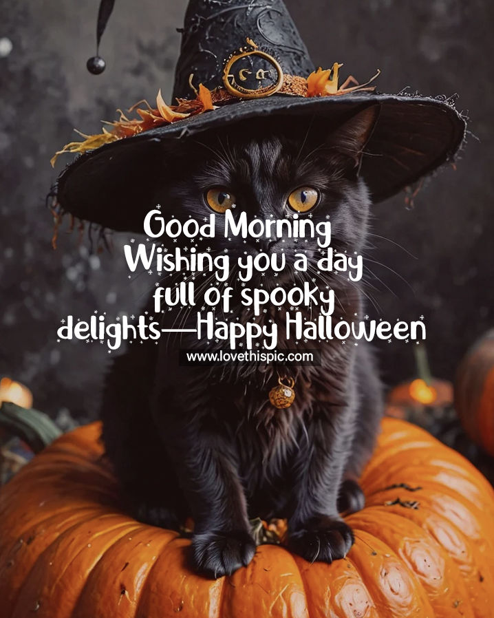 Good Morning! Wishing You A Day Full Of Spooky Delights—Happy Halloween ...