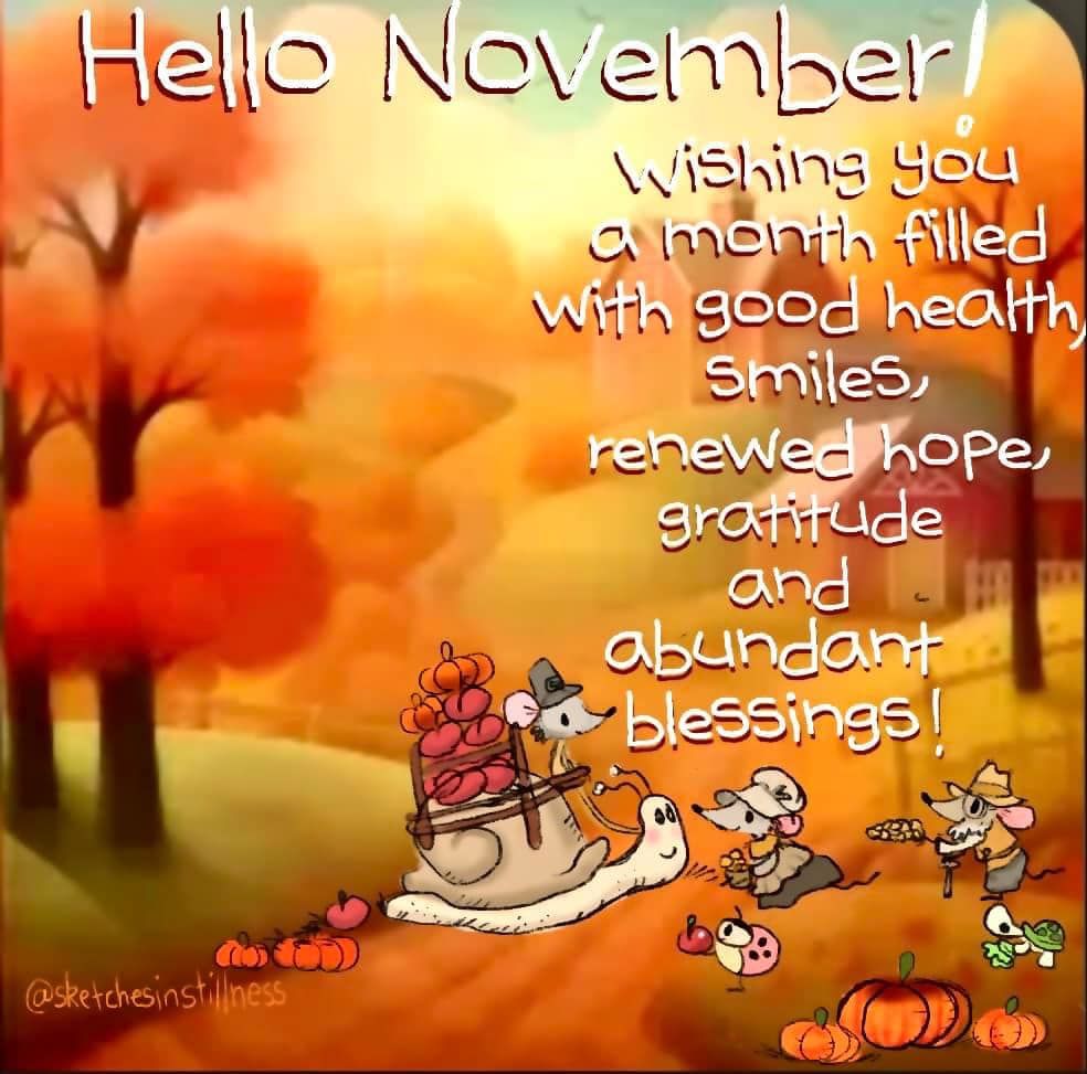 Hello November With Abundant Blessings Pictures, Photos, and Images for ...