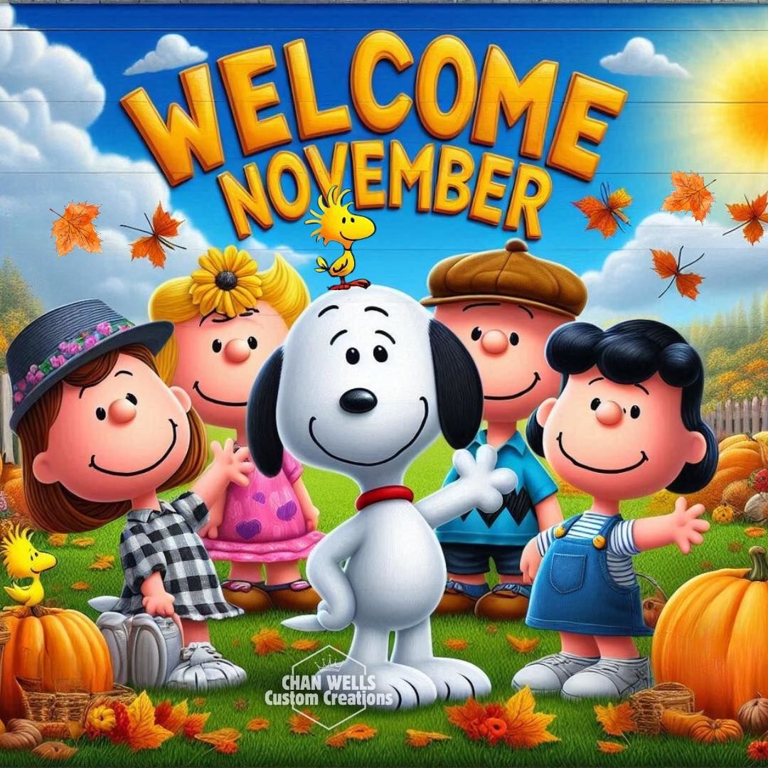 Snoopy & Friends: Welcome November Pictures, Photos, and Images for ...