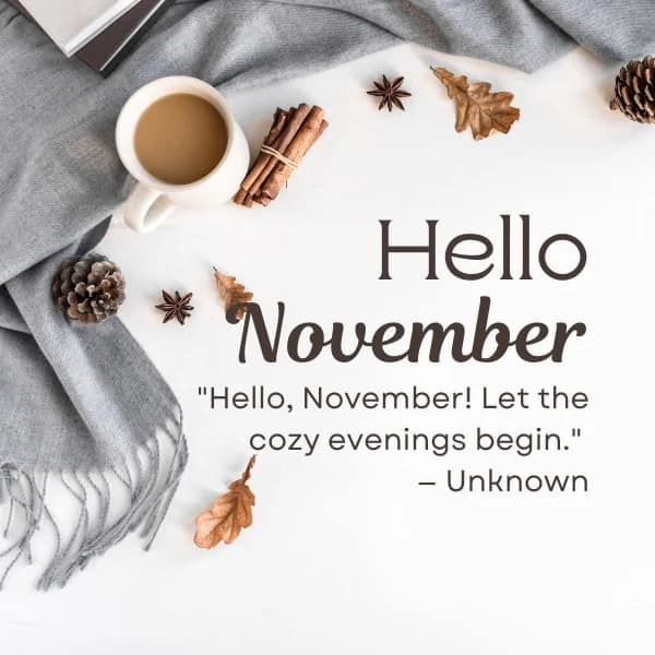 Hello, November! Let The Cozy Evenings Begin Pictures, Photos, and ...