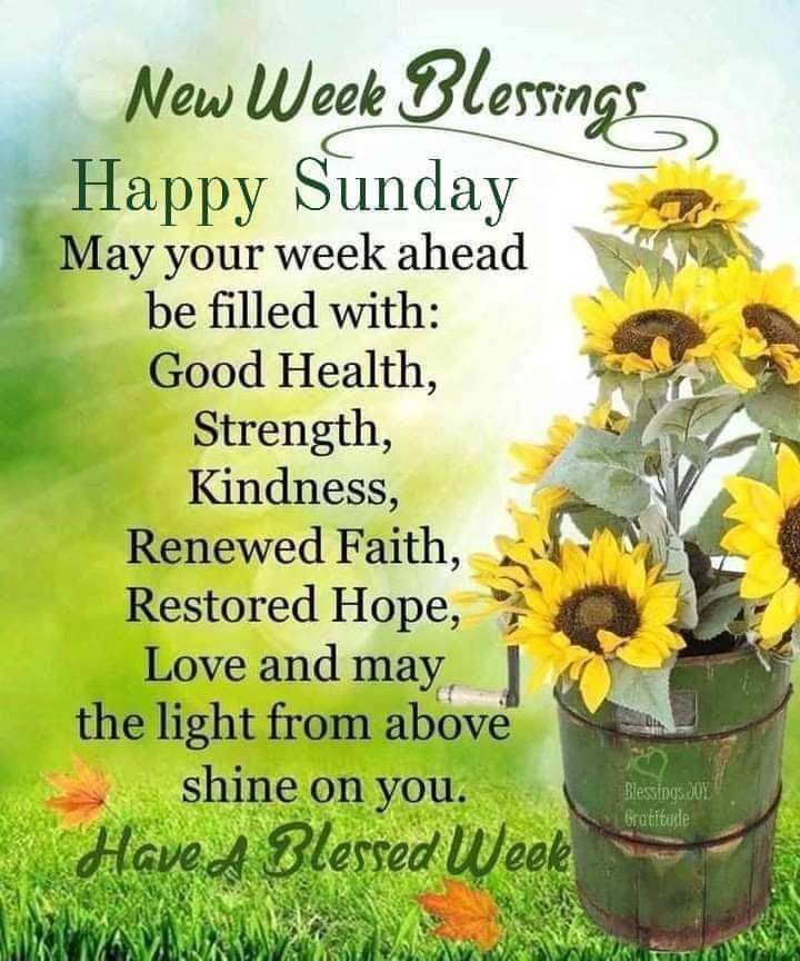 New Week Blessings: Happy Sunday Pictures, Photos, and Images for ...