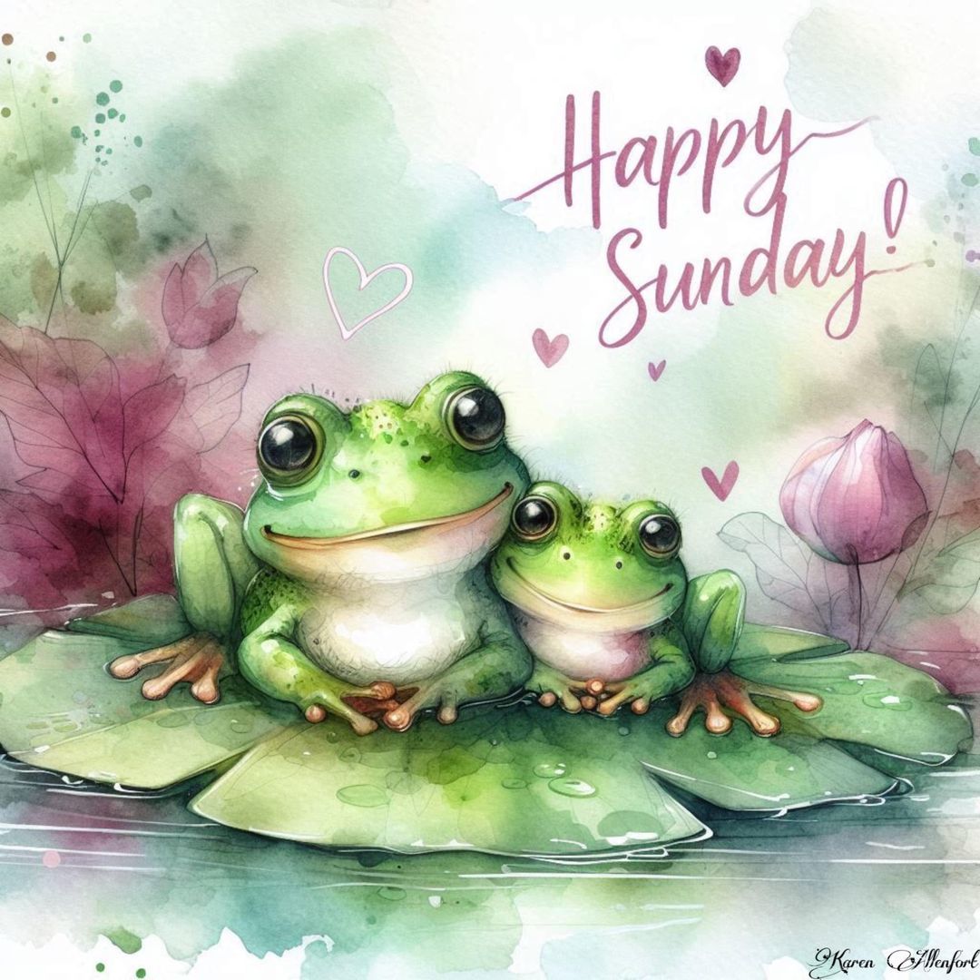 Frog Art - Happy Sunday! Pictures, Photos, and Images for Facebook ...