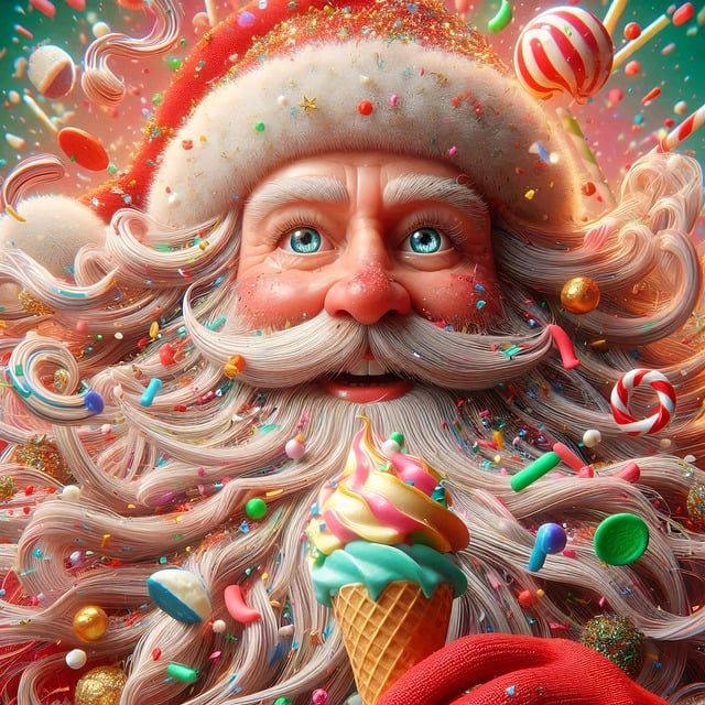 Santa Claus Eating Ice Cream Pictures, Photos, and Images for Facebook ...