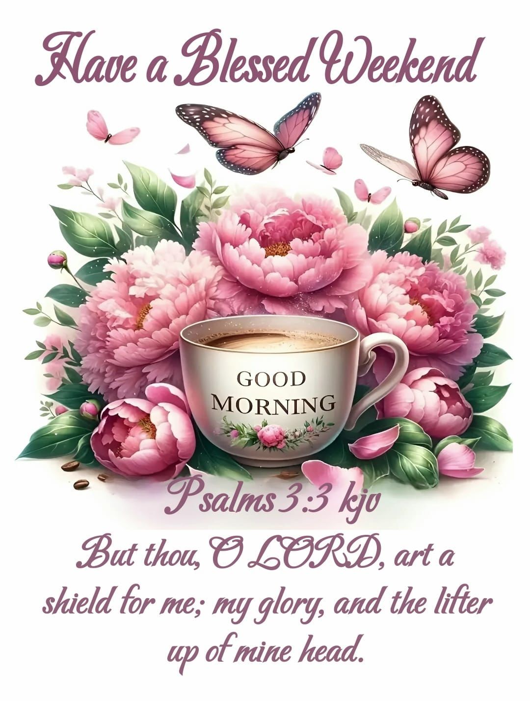 Pink Peony Blessed Weekend Quote Pictures, Photos, and Images for ...