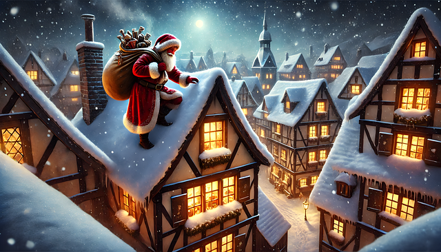 Santa Delivering Presents Pictures, Photos, and Images for Facebook ...