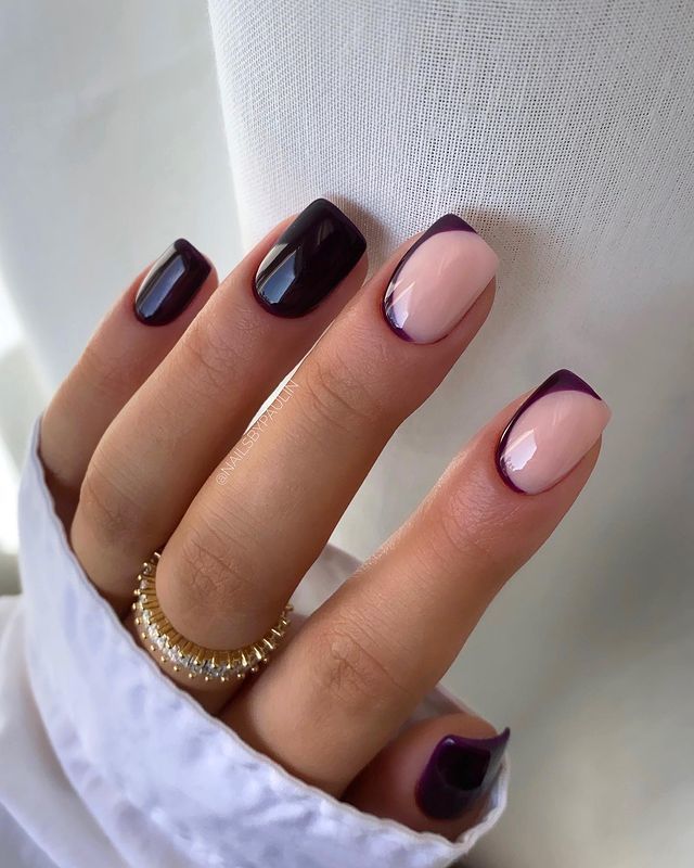 Short Dark Plum Nails Pictures, Photos, and Images for Facebook, Tumblr ...