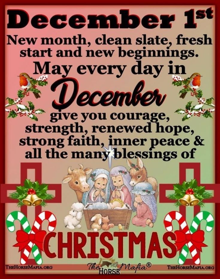 December 1st: New Month, Clean Slate, Fresh Start And New Beginnings ...