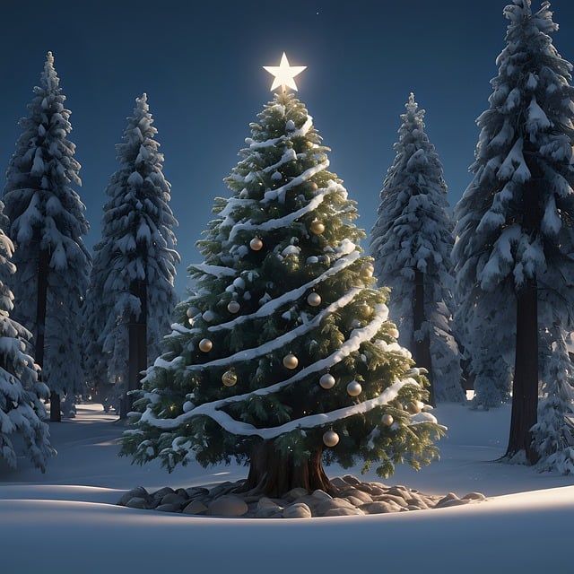 Glowing Star On Christmas Tree Pictures, Photos, and Images for ...