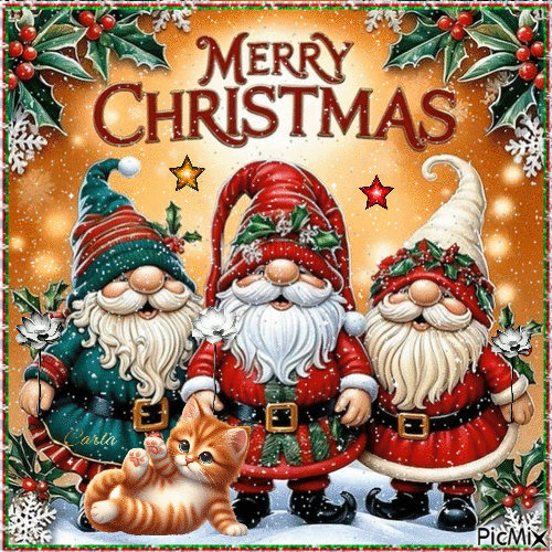 3 Gnomes - Merry Christmas Gif Pictures, Photos, and Images for ...