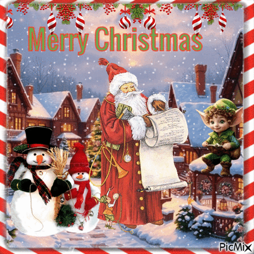 Santa's List Merry Christmas Gif Pictures, Photos, and Images for ...