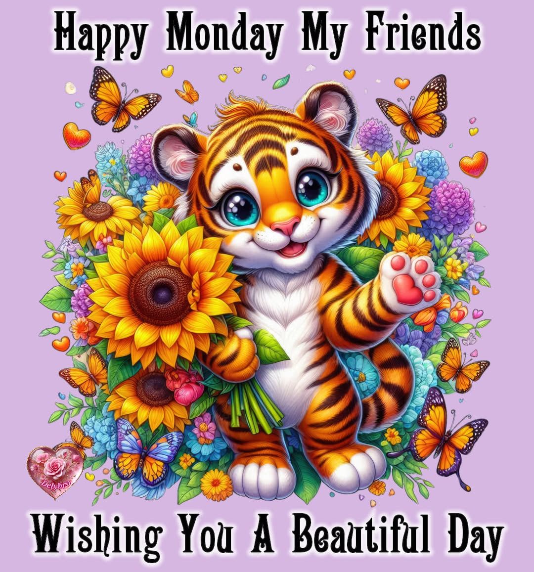 Floral Tiger - Happy Monday My Friends Pictures, Photos, and Images for ...