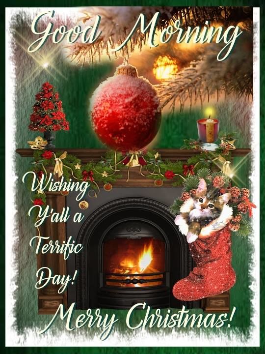 Good Morning, Wishing Y'all A Terrific Day! Merry Christmas Pictures ...