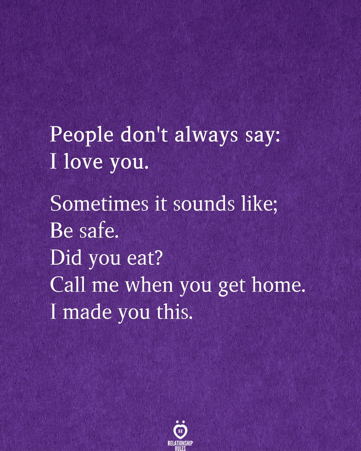 People Don't Always Say: I Love You. Pictures, Photos, and Images for ...