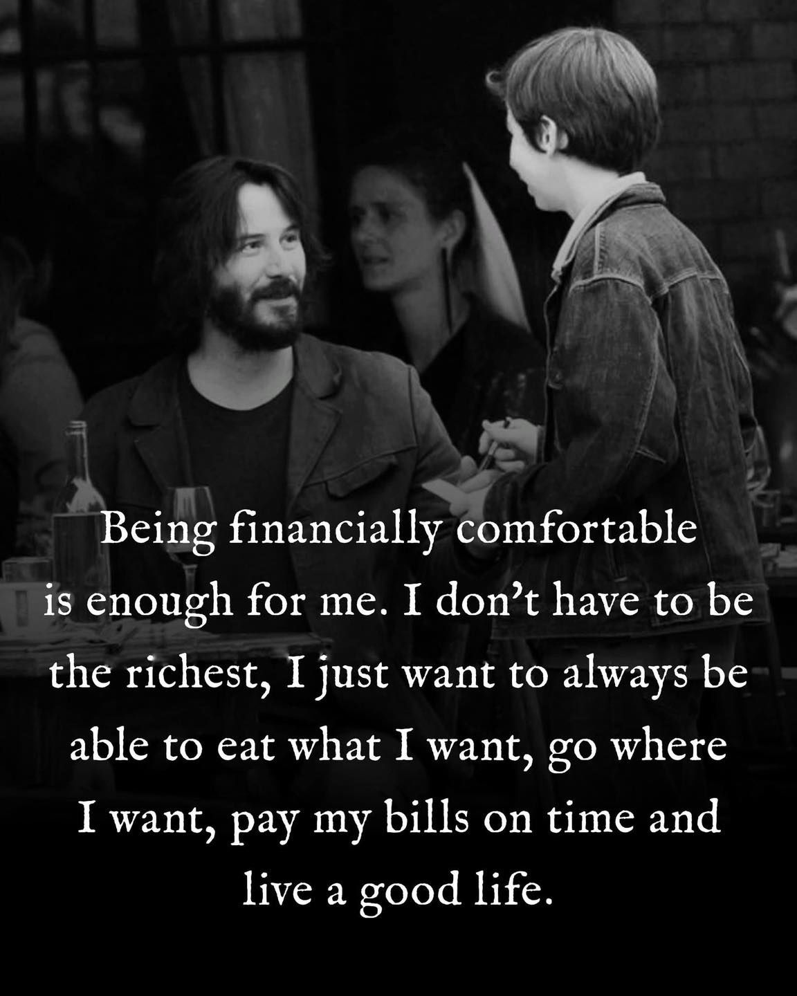 Being Financially Comfortable Is Enough For Me. Pictures, Photos, and ...