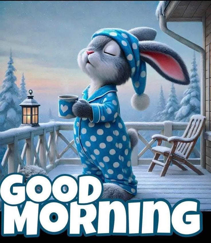 Rabbit Drinking Coffee - Good Morning Pictures, Photos, and Images for ...