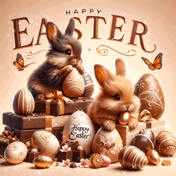 Happy Easter Chocolate & Bunnies Pictures, Photos, and Images for ...